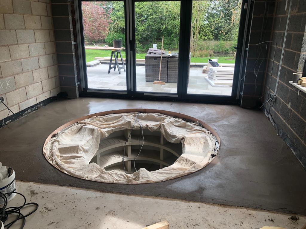 2.1m Ø Chamber Ring Cellar Installation 002 – The Stone Cellar Company